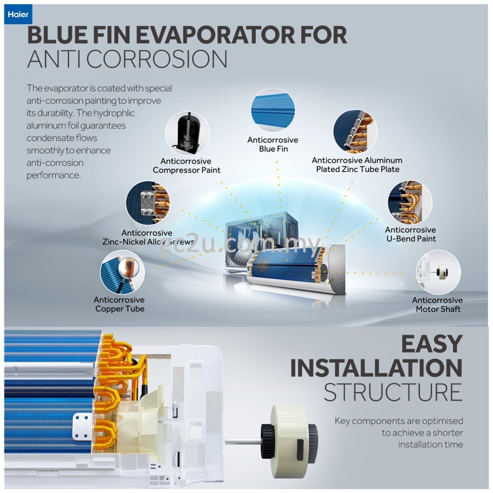 Haier 1.0HP Non-Inverter LPA Series R32 Wall Mounted Air Conditioner