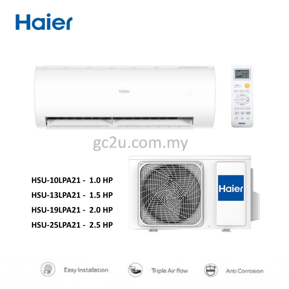 Haier 1.0HP Non-Inverter LPA Series R32 Wall Mounted Air Conditioner