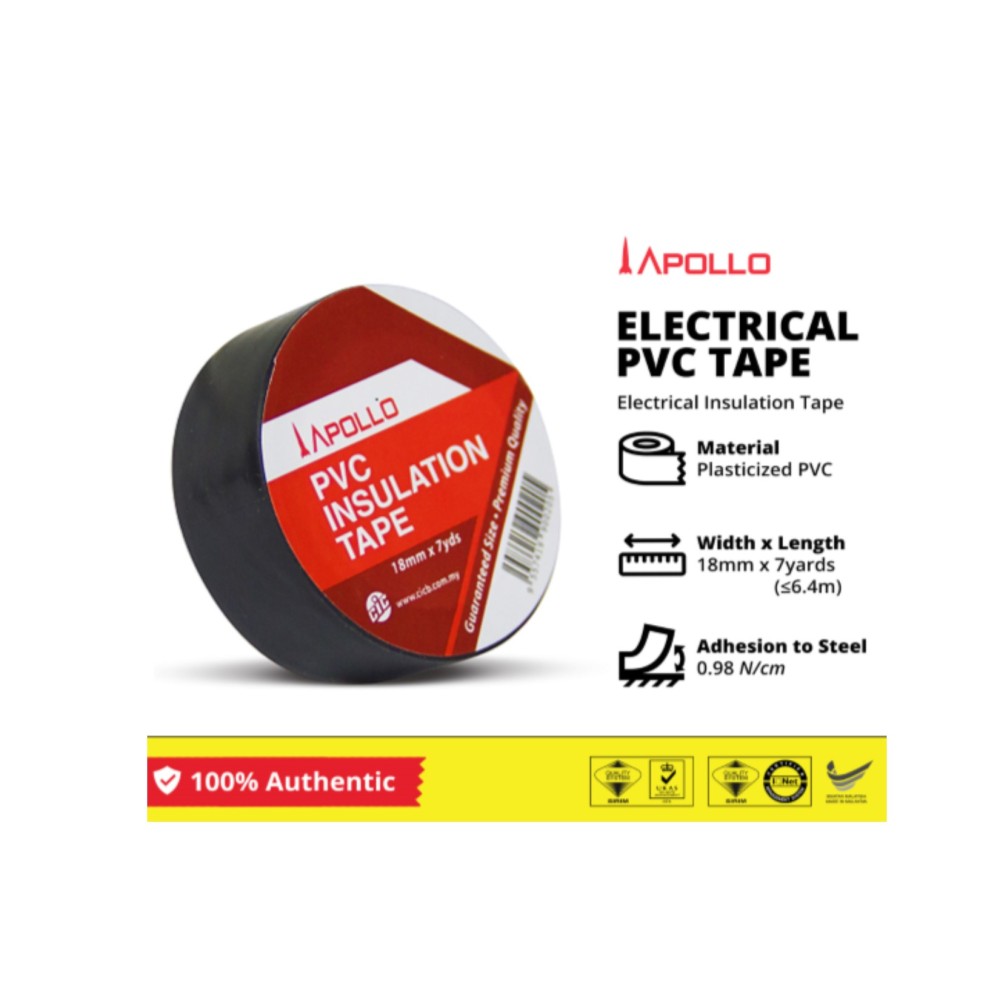 T-PVC BLACK TAPE (APOLLO)