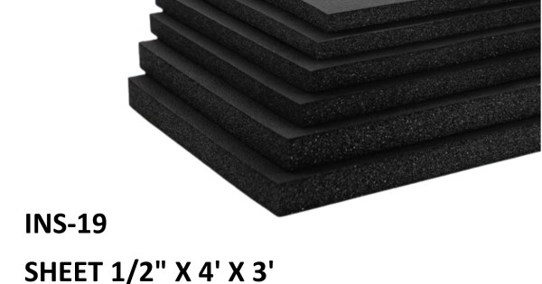 INSULATION SHEET 1/2" X 4'X 3' (INSULFLEX)