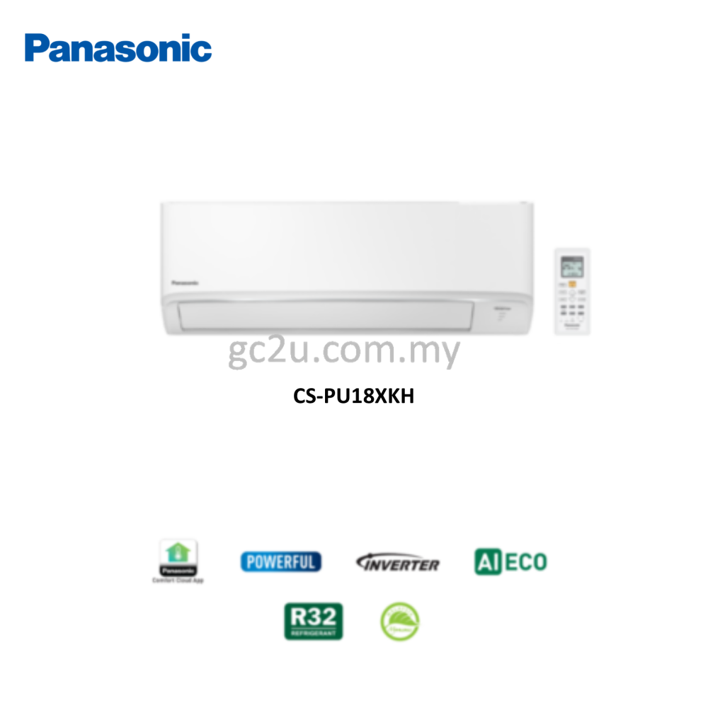 PANASONIC CS/CU-PU18XKH WALL INVERTER R32 (STANDARD) 2.0HP (PU-X SERIES)