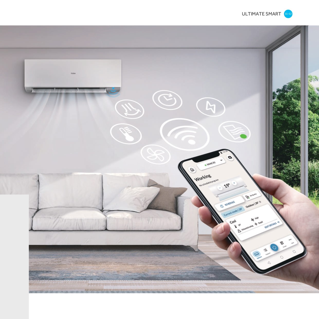 HAIER WALL MOUNTED INVERTER UV COOL R32 AIR CONDITIONER